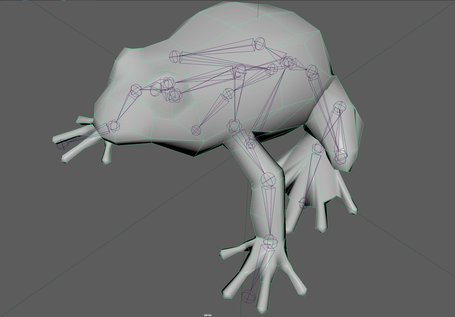 Frog Low Poly Rig 3D Model - TurboSquid 1885410