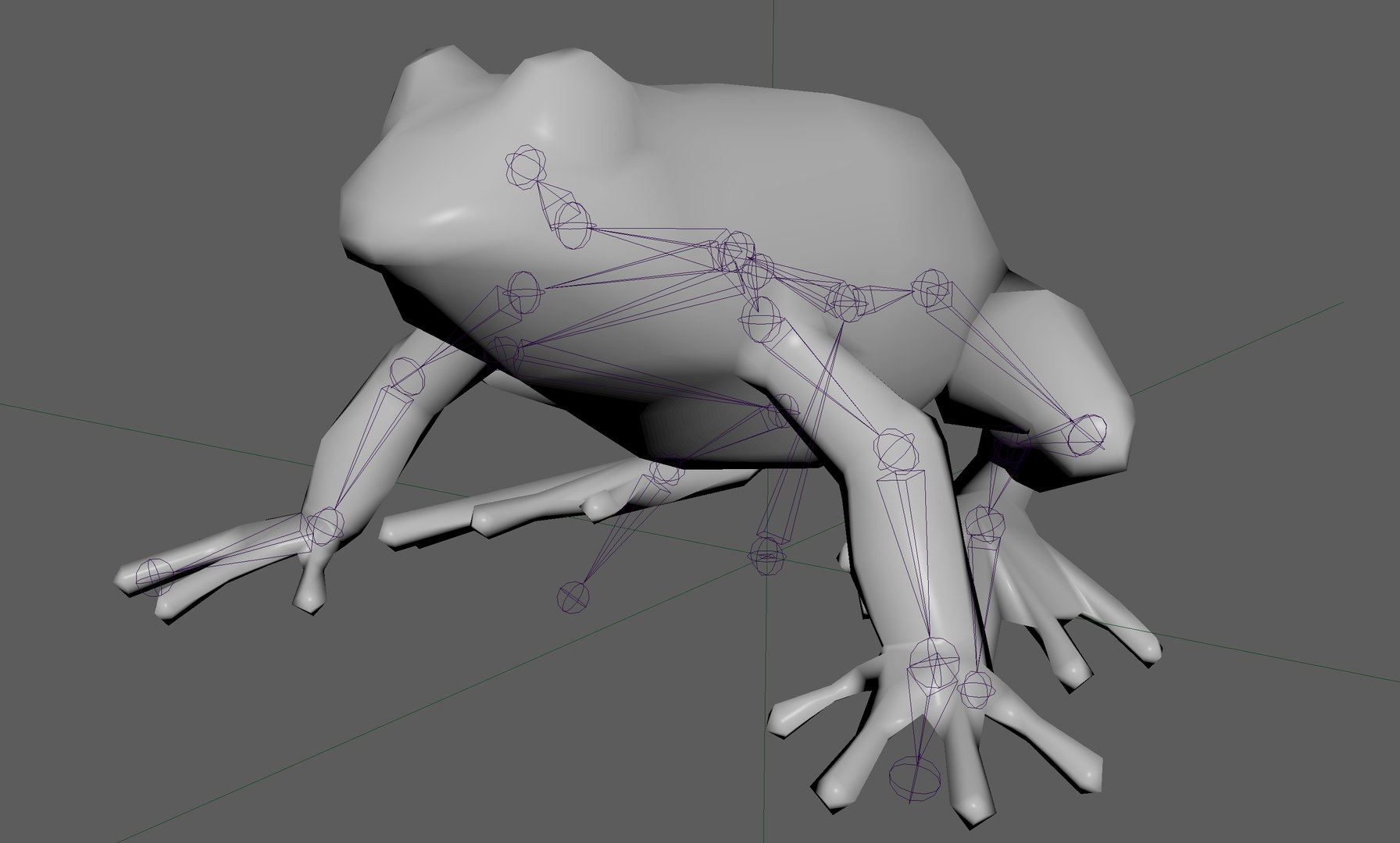 Frog Low Poly Rig 3D Model - TurboSquid 1885410