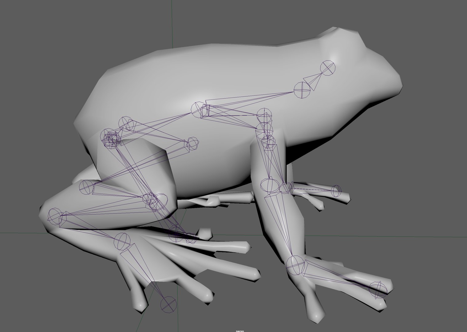 Frog Low Poly Rig 3D Model - TurboSquid 1885410
