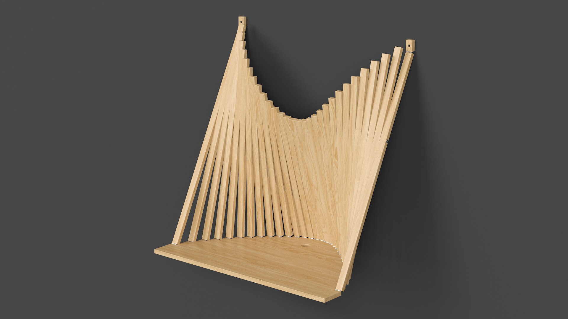 3D Folding Wall Desk - TurboSquid 2139481