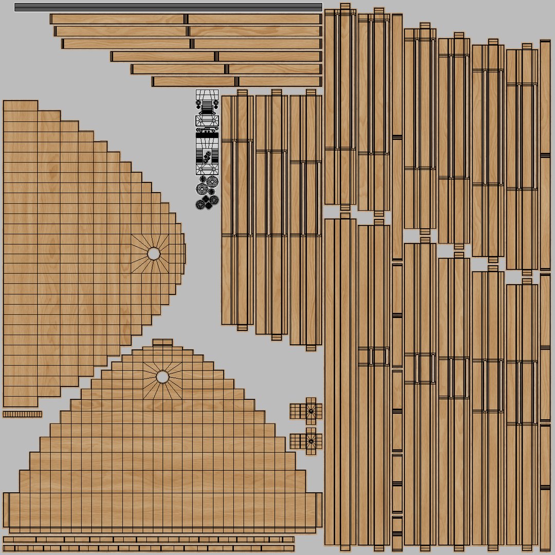 3D Folding Wall Desk - TurboSquid 2139481
