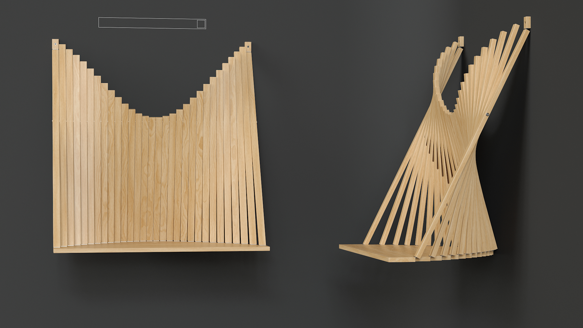 3D Folding Wall Desk - TurboSquid 2139481