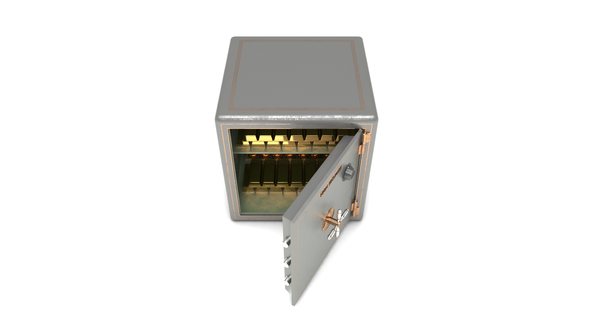 3D steel safe model - TurboSquid 1618048
