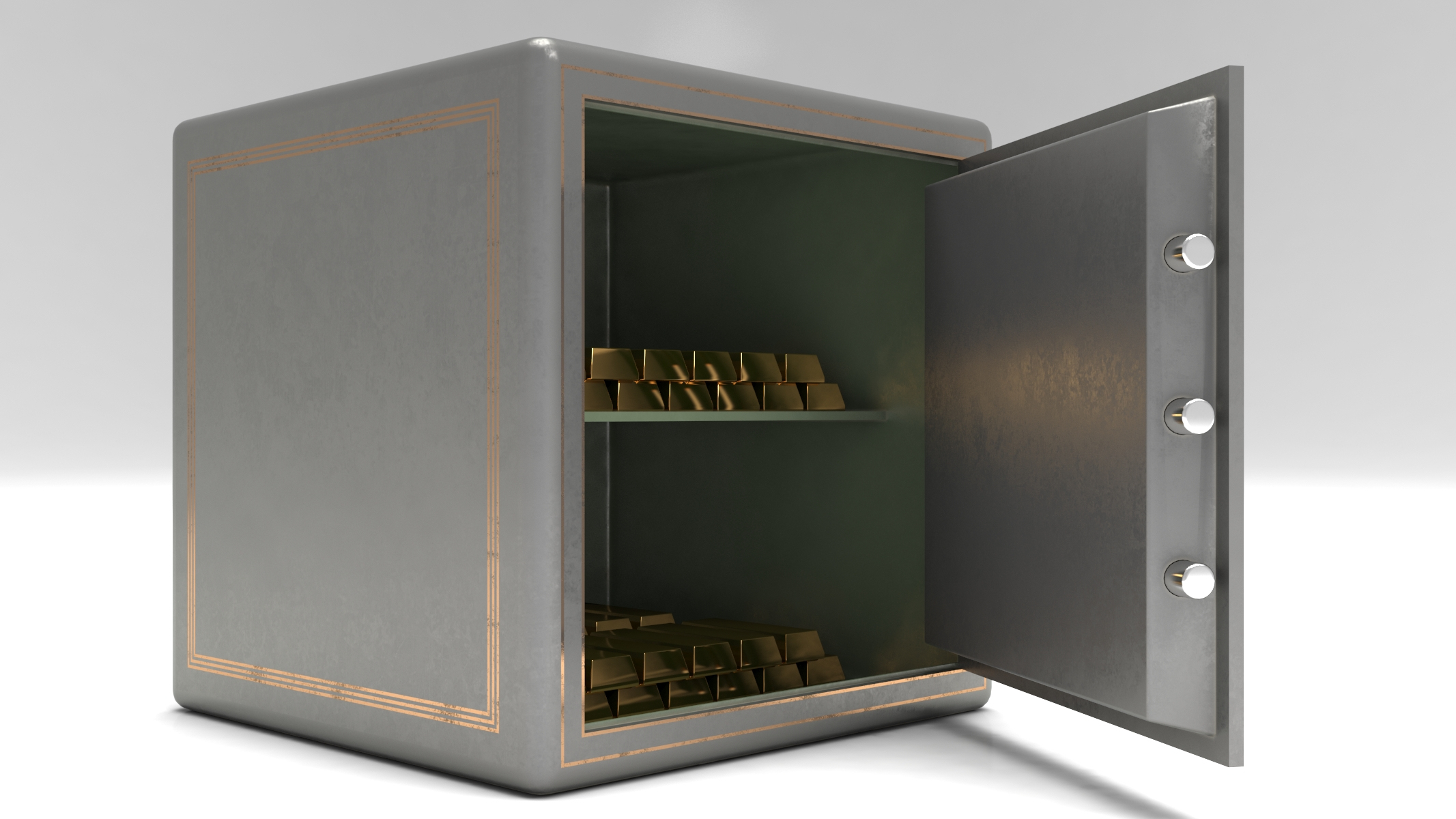 3D steel safe model - TurboSquid 1618048