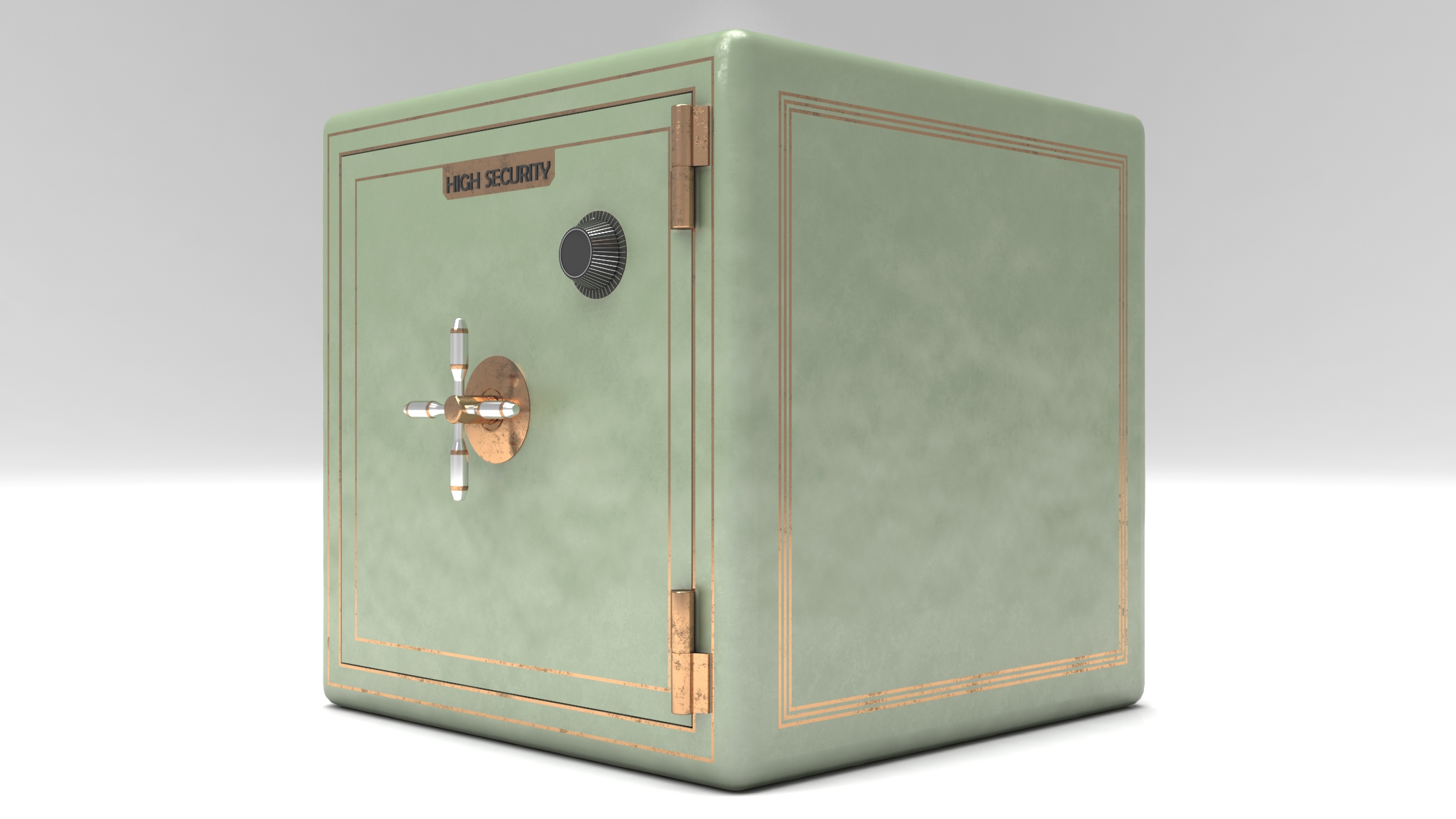 3D steel safe model - TurboSquid 1618048