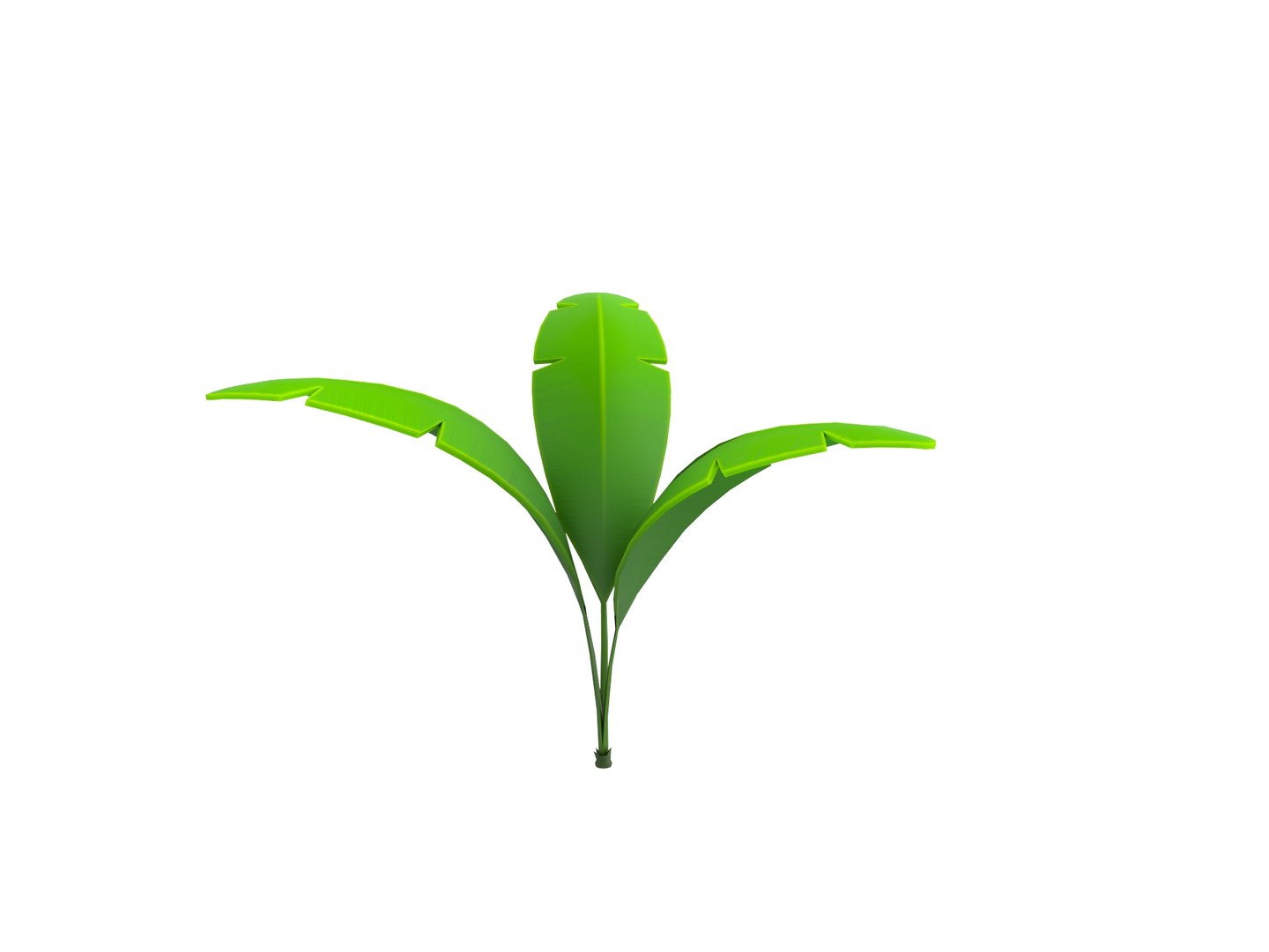 3D Low Poly Banana Plant 002 - TurboSquid 1851476