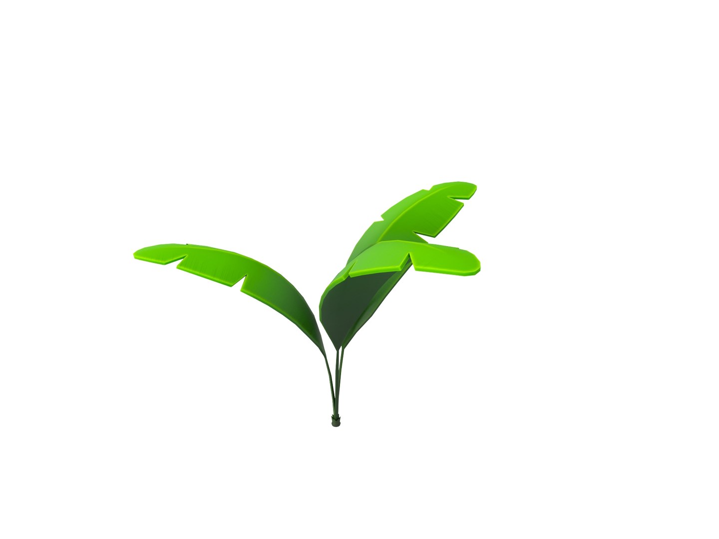 3D Low Poly Banana Plant 002 - TurboSquid 1851476