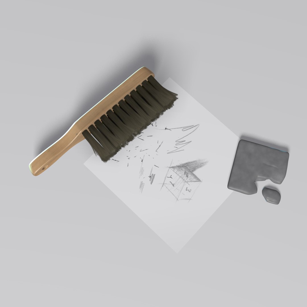 Dusting Brush 3D Model - TurboSquid 1218931