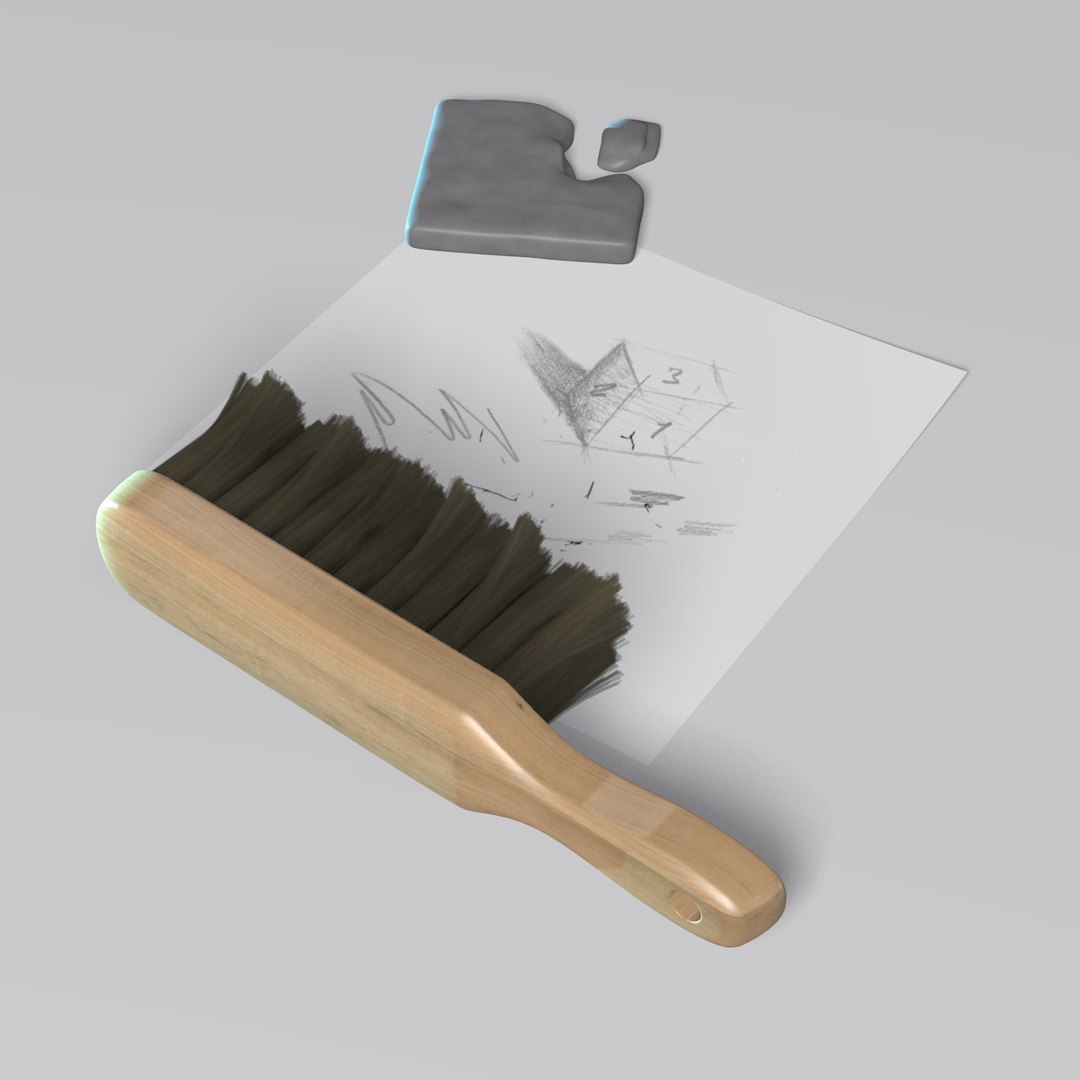 Dusting Brush 3D Model - TurboSquid 1218931