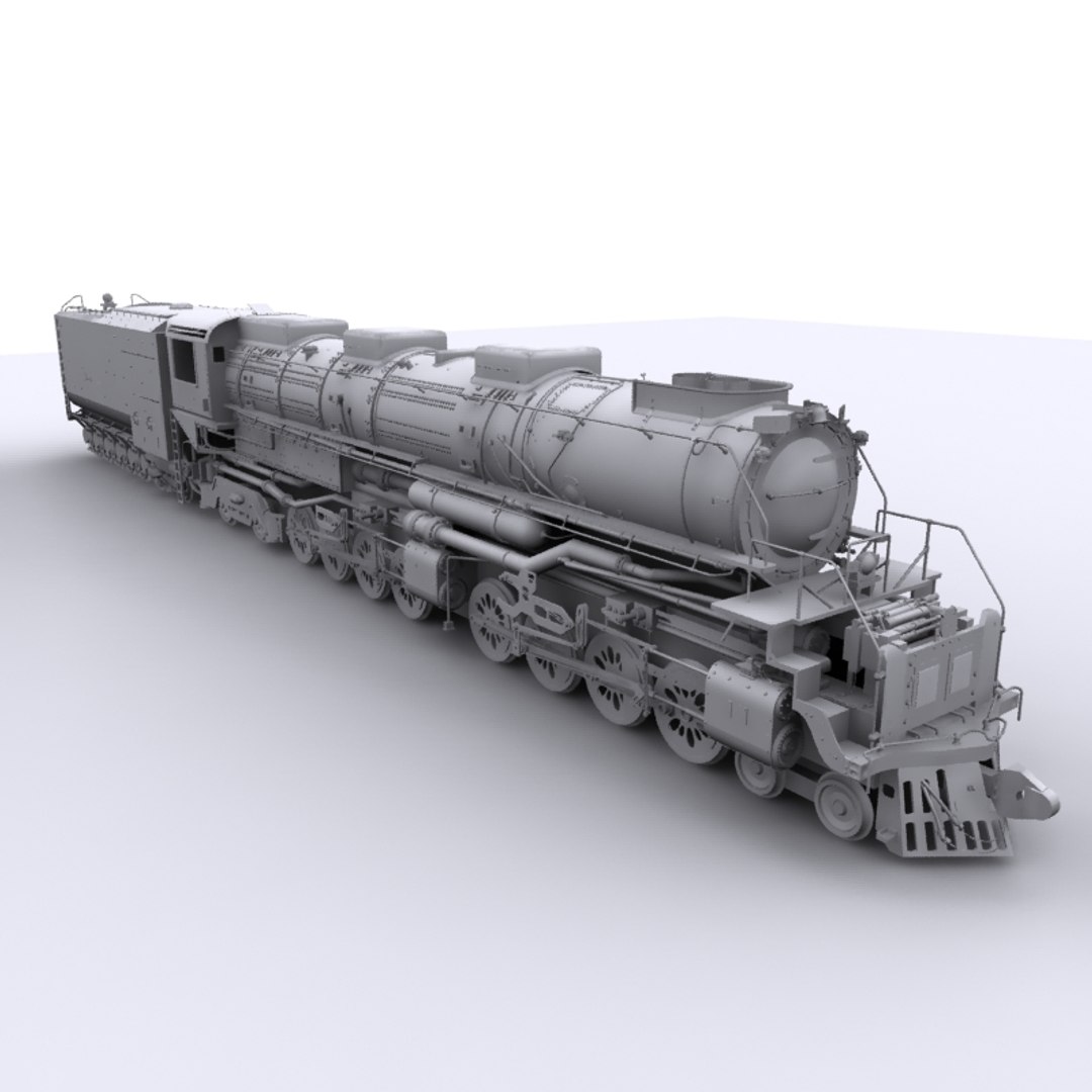 3D Steam Engine Locomotive Big Boy 4014 Model - TurboSquid 1738310