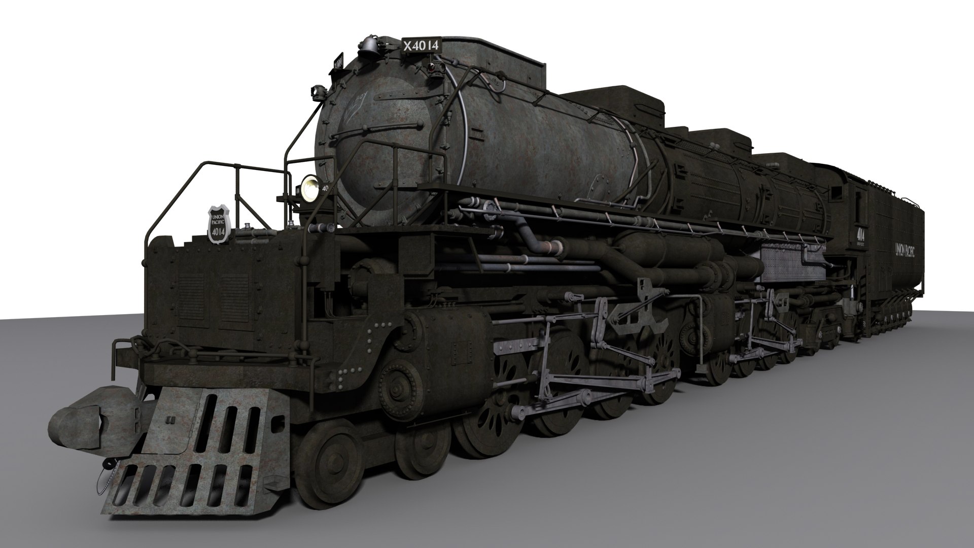 3D Steam Engine Locomotive Big Boy 4014 Model - TurboSquid 1738310