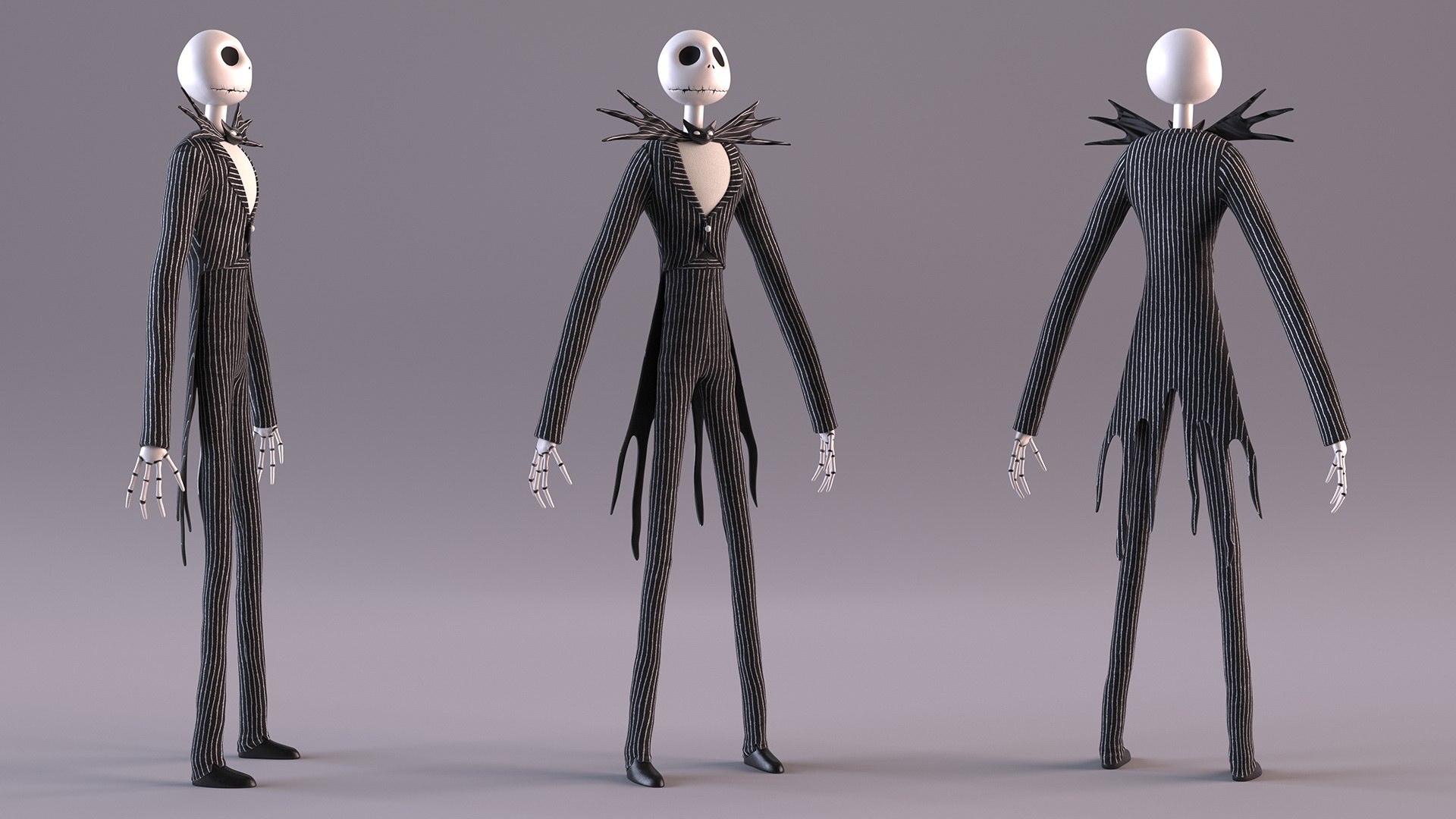 Jack Skellington Character Rigged For Modo 3D Model - TurboSquid 2016323