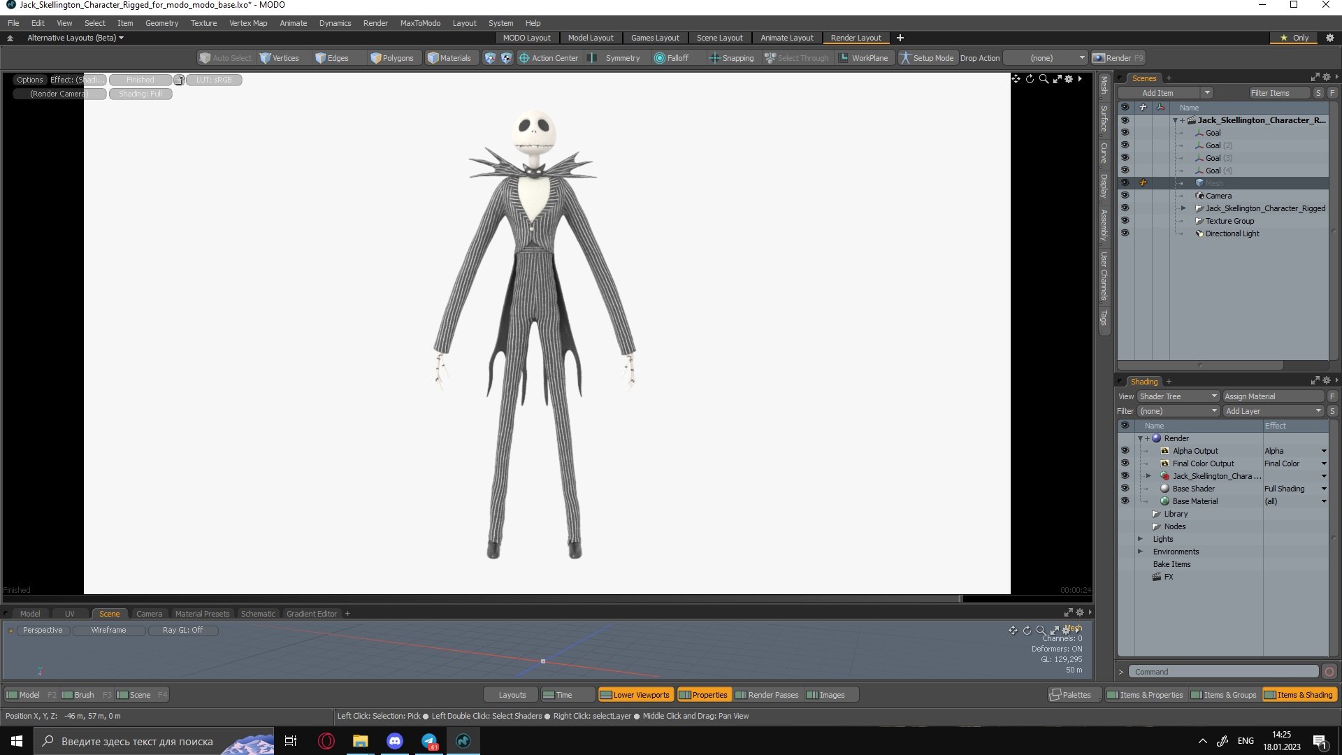Jack Skellington Character Rigged for Modo 3D model - TurboSquid 2016323