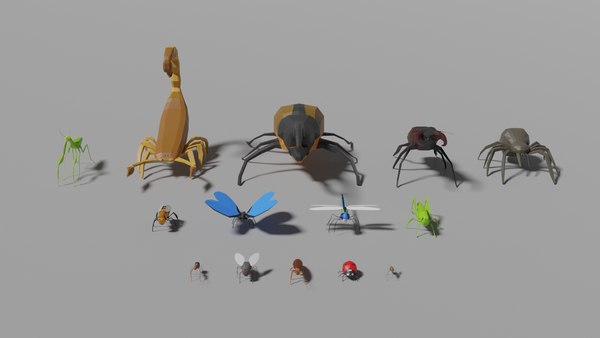 3d cockroach insect