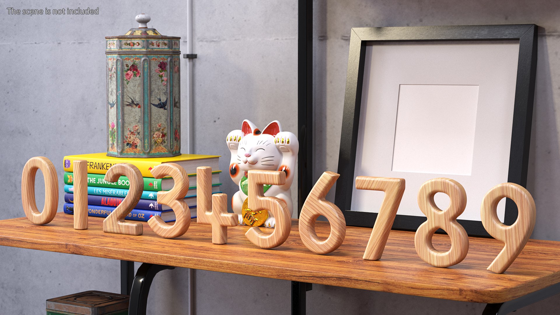 3D Wooden Numbers Set Model - TurboSquid 1774164