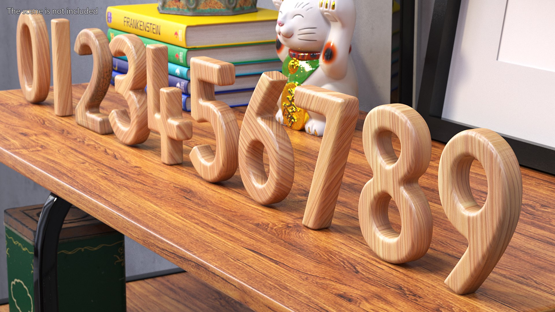 3D Wooden Numbers Set Model - TurboSquid 1774164