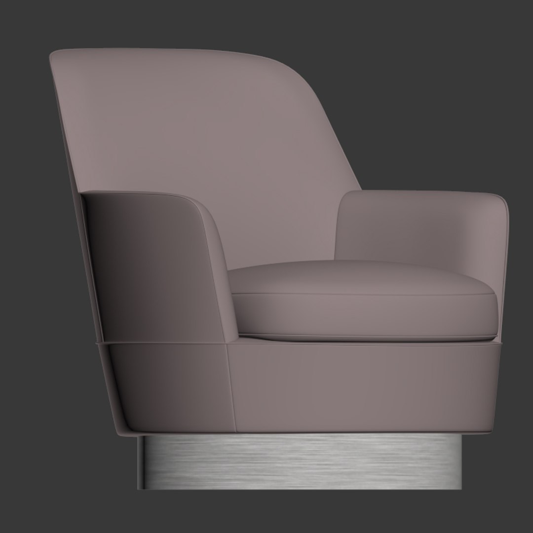 Minotti jacques armchair model - TurboSquid 1492351