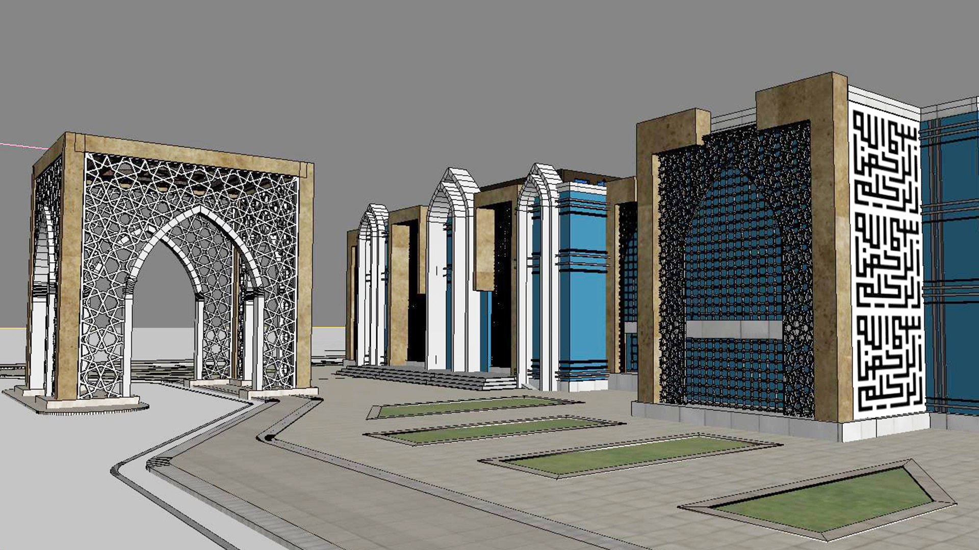 3D Design Modern Arabic Architecture - TurboSquid 1563103