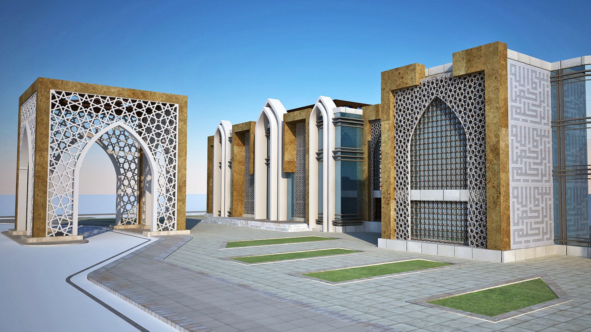 3D Design Modern Arabic Architecture - TurboSquid 1563103