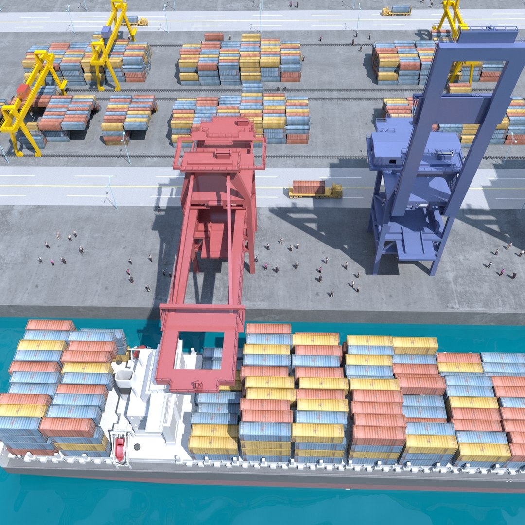 Port 3D model - TurboSquid 1362062