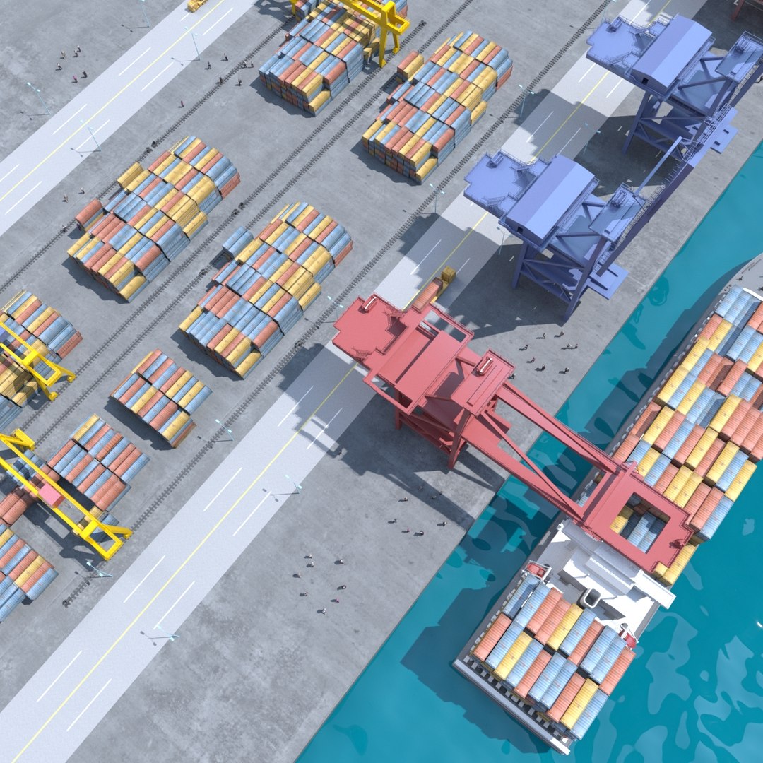 Port 3D model - TurboSquid 1362062