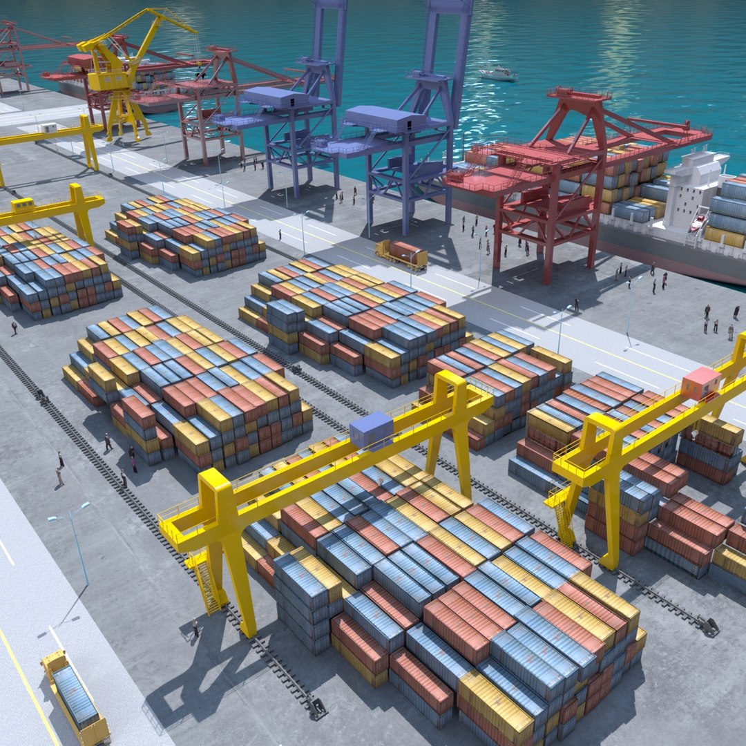 Port 3D model - TurboSquid 1362062