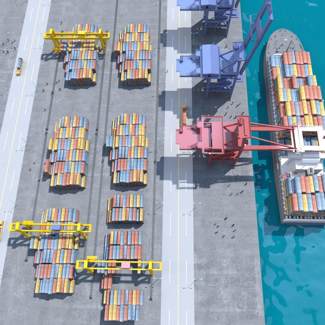 Port 3D model - TurboSquid 1362062