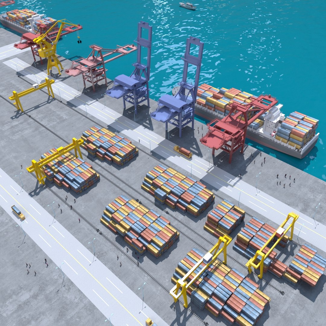Port 3D model - TurboSquid 1362062