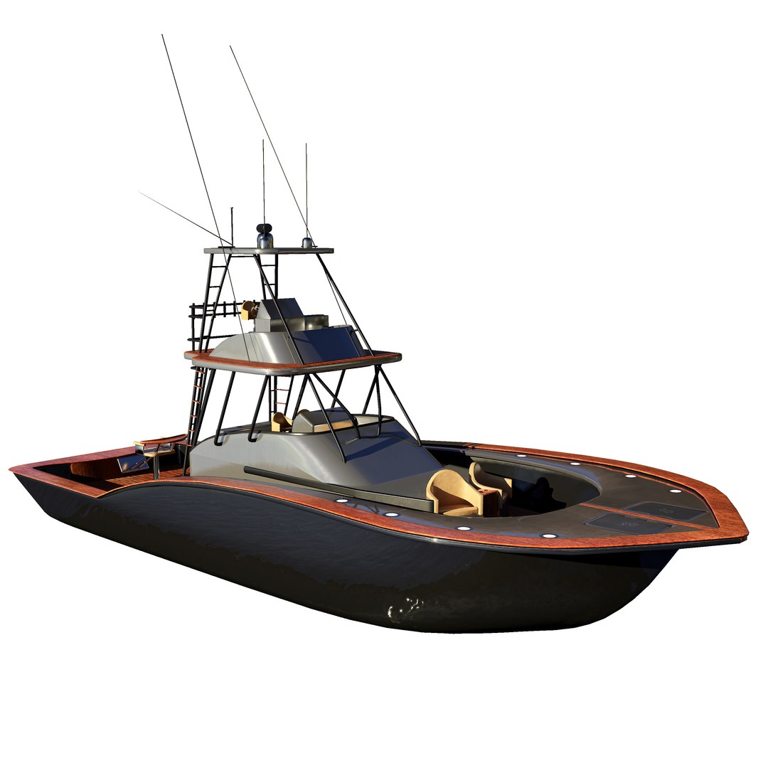 3D Jarrett Bay 46 - Game Asset Model - TurboSquid 2009565