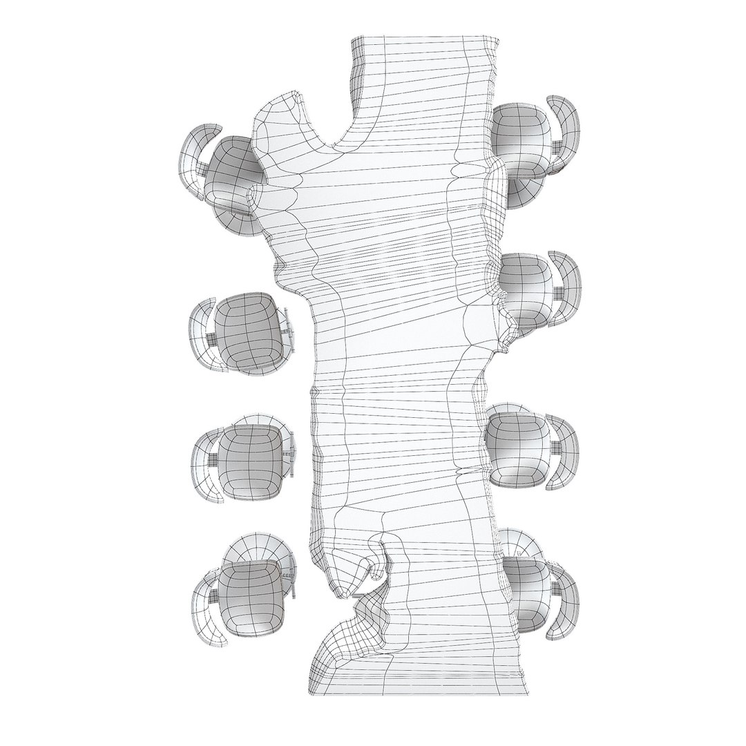 3d Model Live Edge Wooden Table