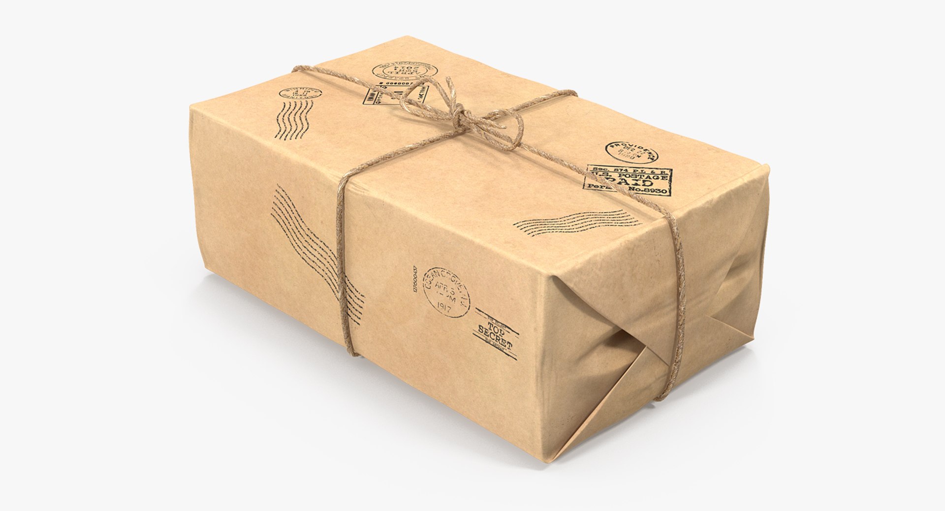 3D model paper mail packaging packing - TurboSquid 1416891