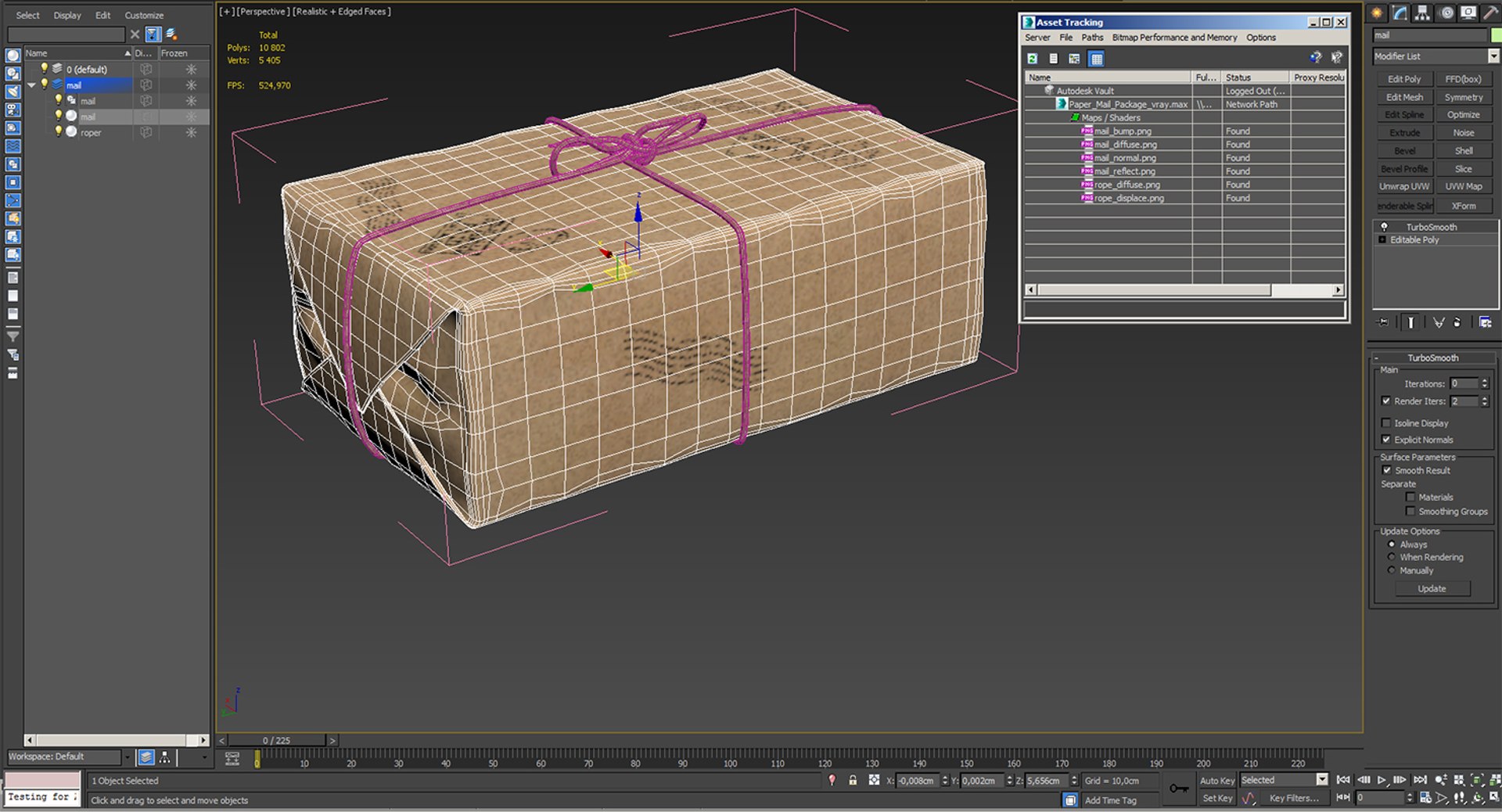 3D model paper mail packaging packing - TurboSquid 1416891