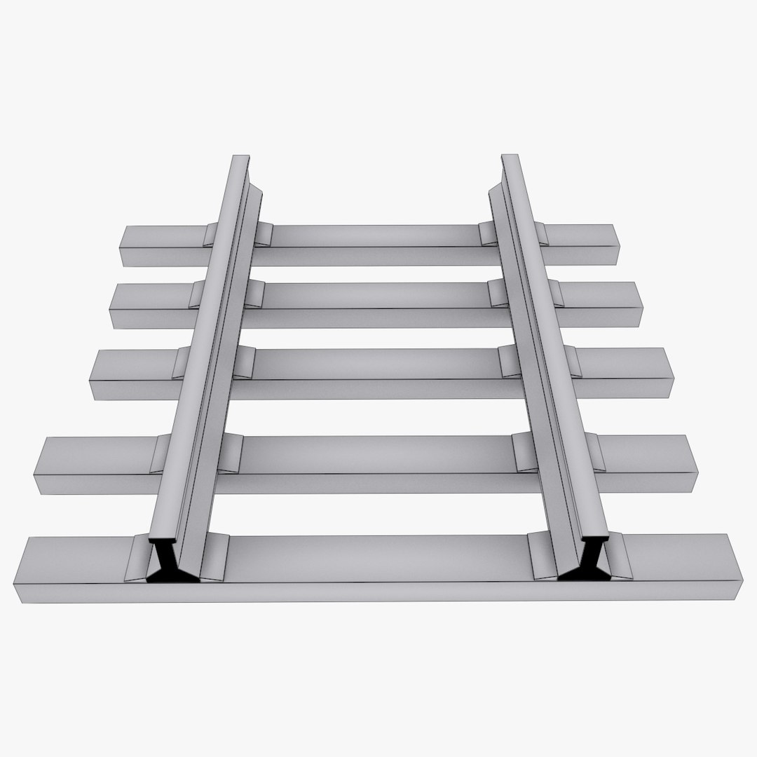 Modular Railroad Track 3d Obj