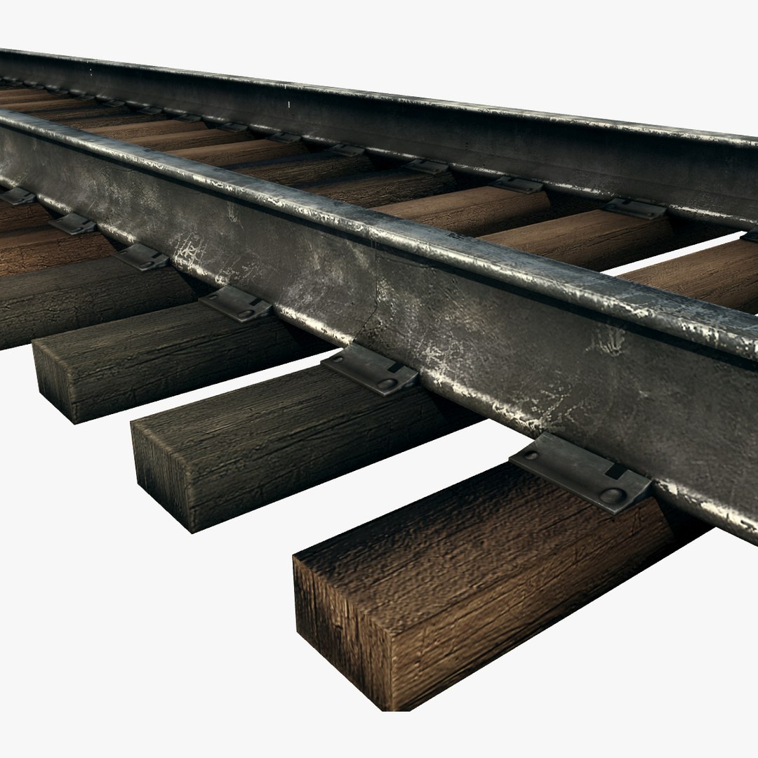 Modular Railroad Track 3d Obj