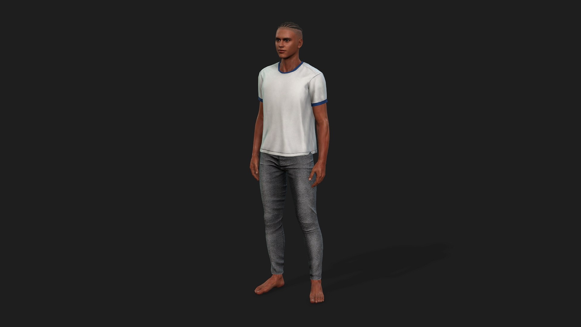 3D Realistic Black Male 3D Model Fully Rigged And Textured - TurboSquid ...