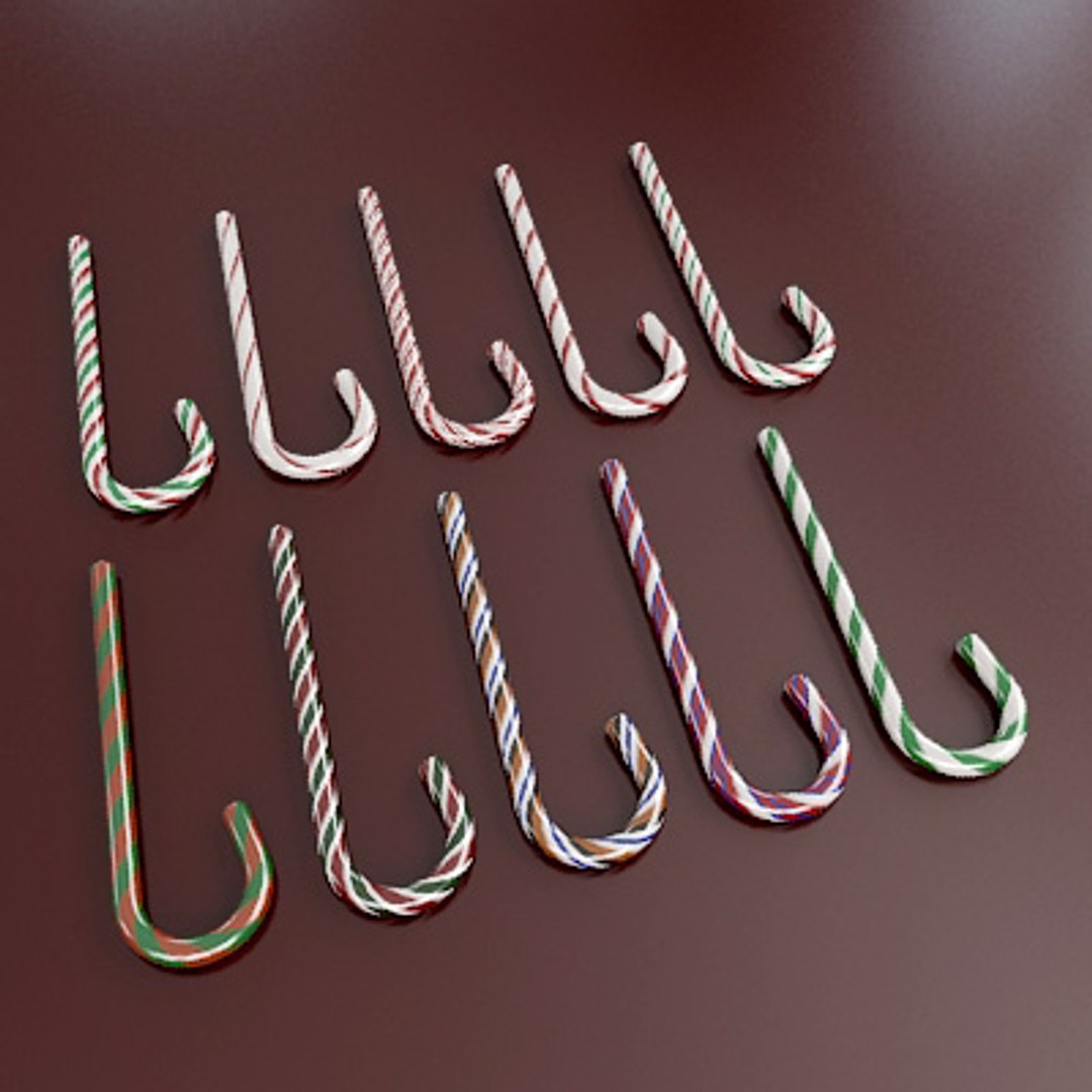 3dsmax candy cane cup 2010