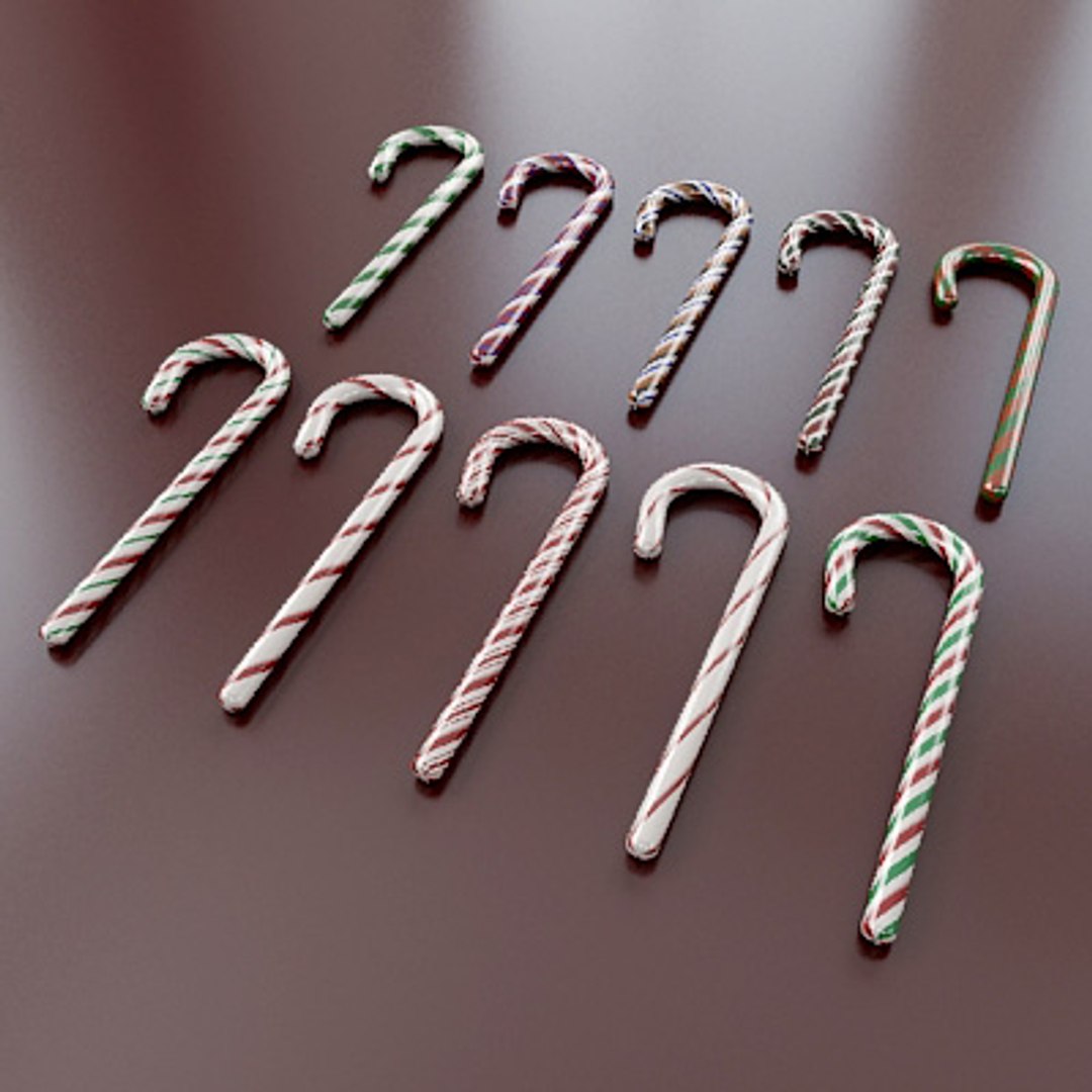 3dsmax candy cane cup 2010