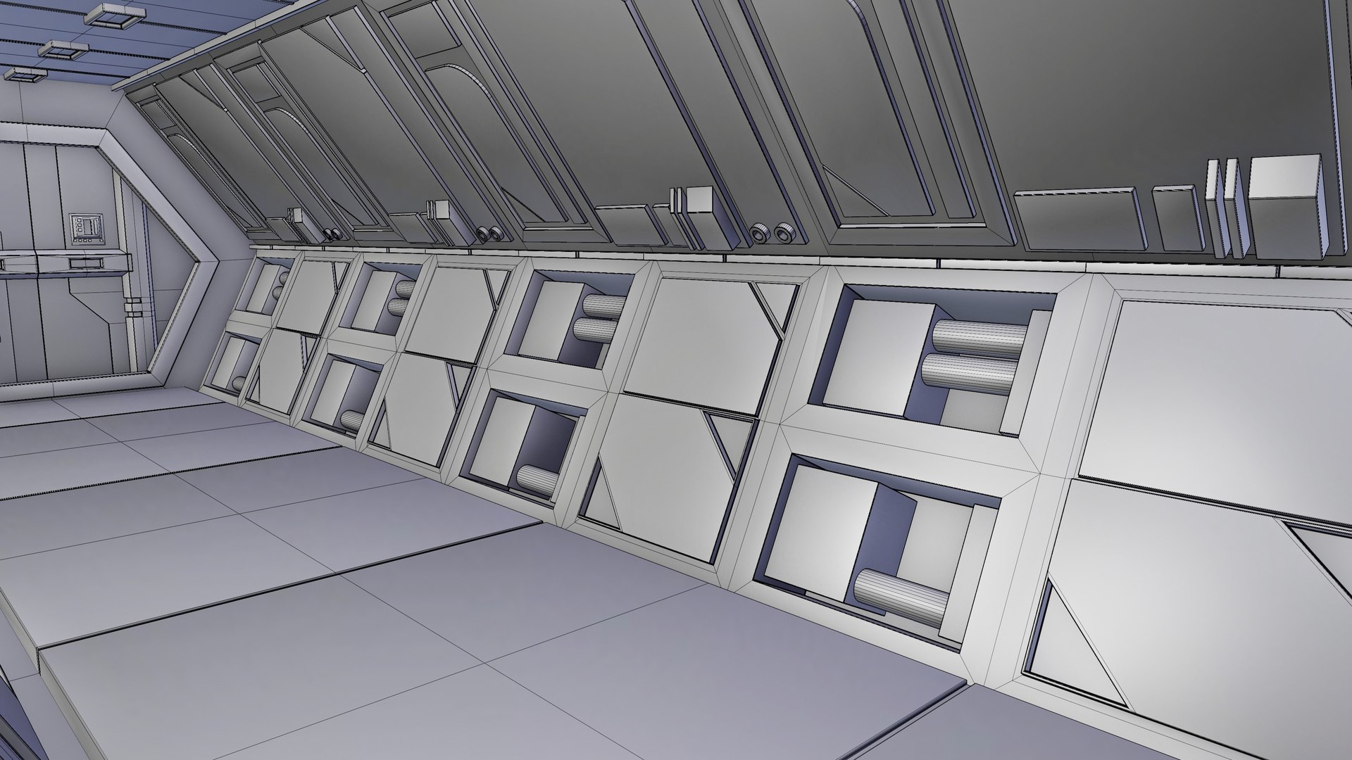 3D Sci-Fi Airlock Corridor Model - TurboSquid 2033218