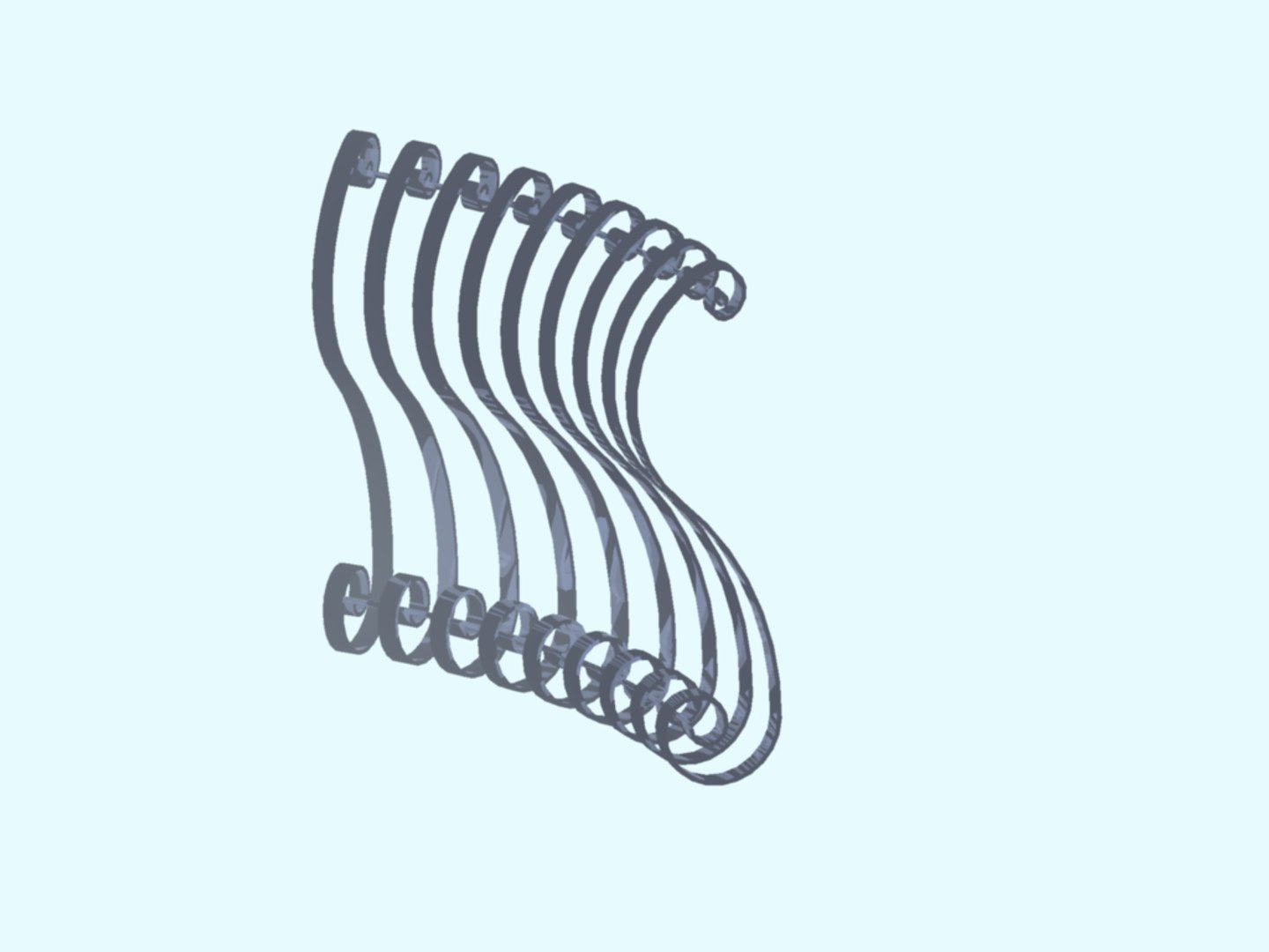 3d model of simple wrought iron