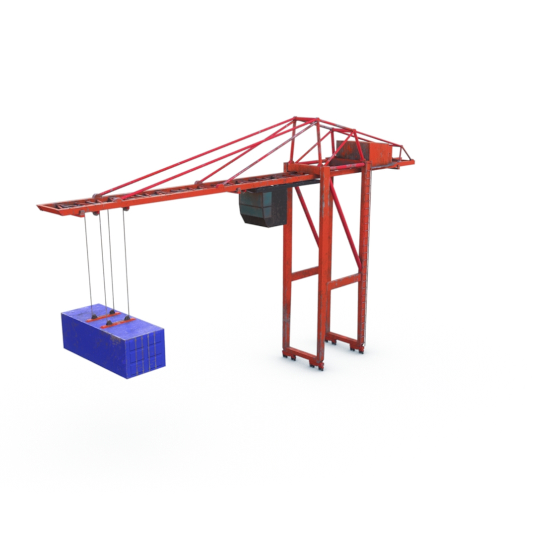 3D Model Port Container Crane - TurboSquid 1219283