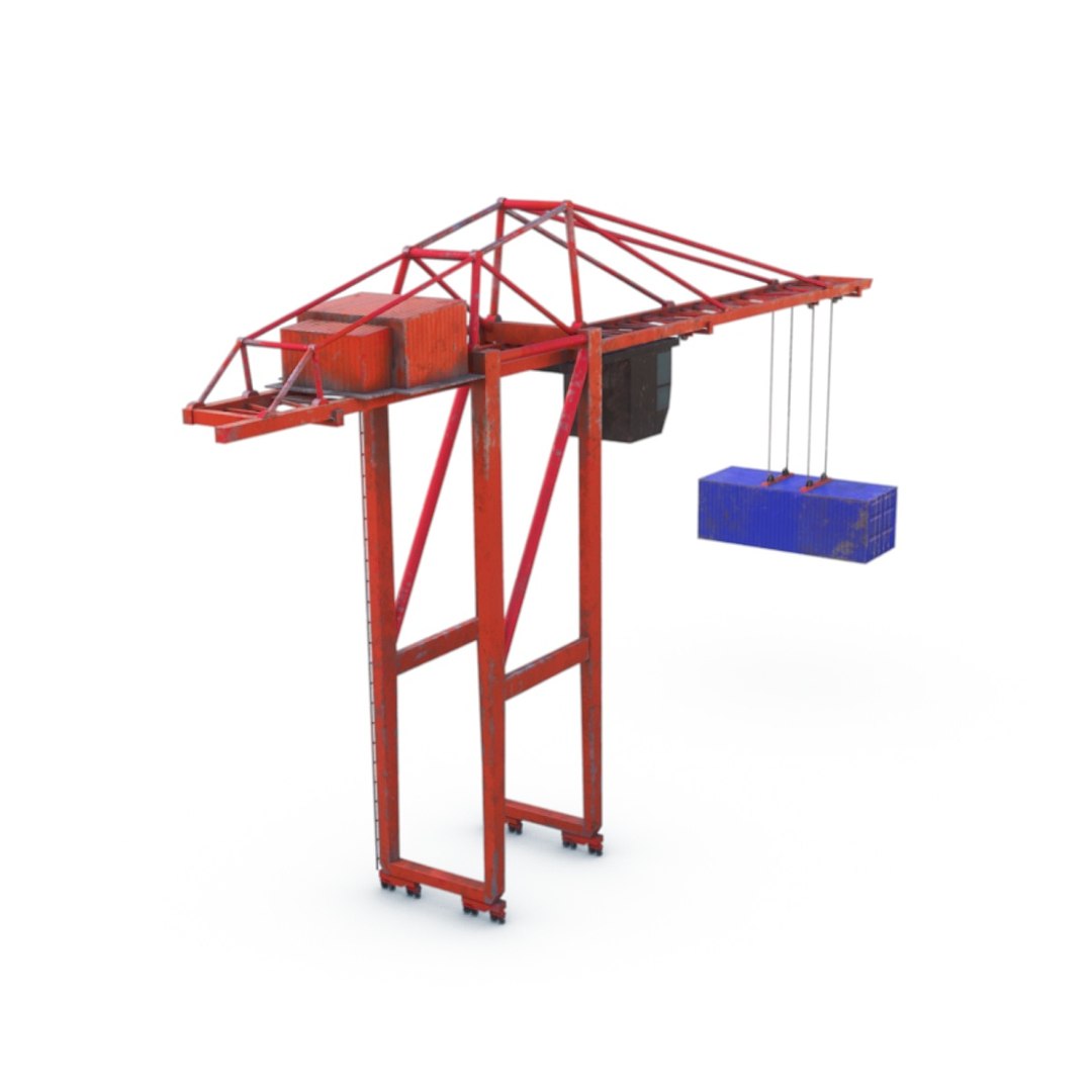 3D Model Port Container Crane - TurboSquid 1219283