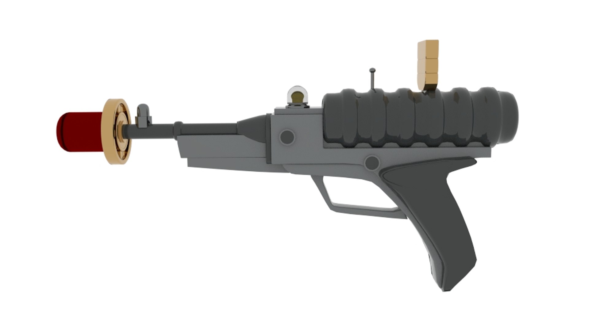 3d Model Lis Laser Gun Pistol