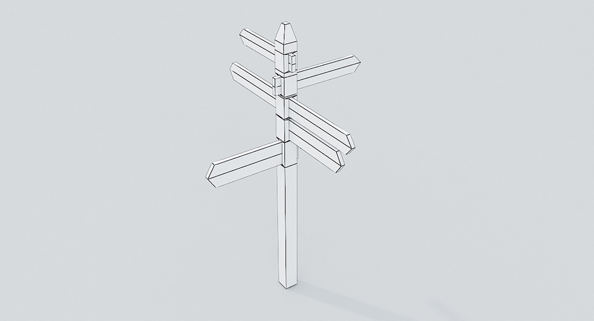 3D Signpost Model - TurboSquid 1739910