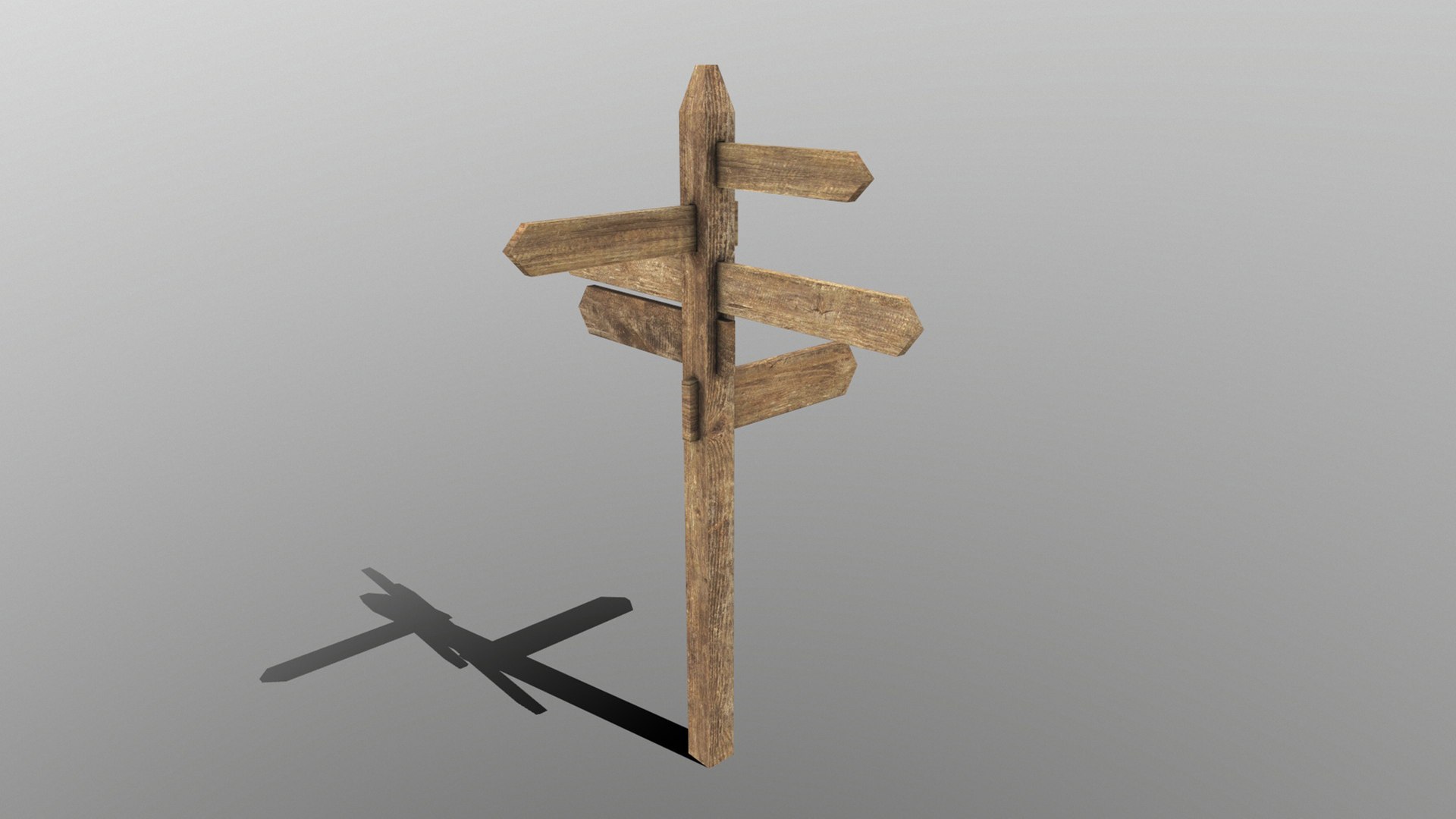 3D Signpost Model - TurboSquid 1739910