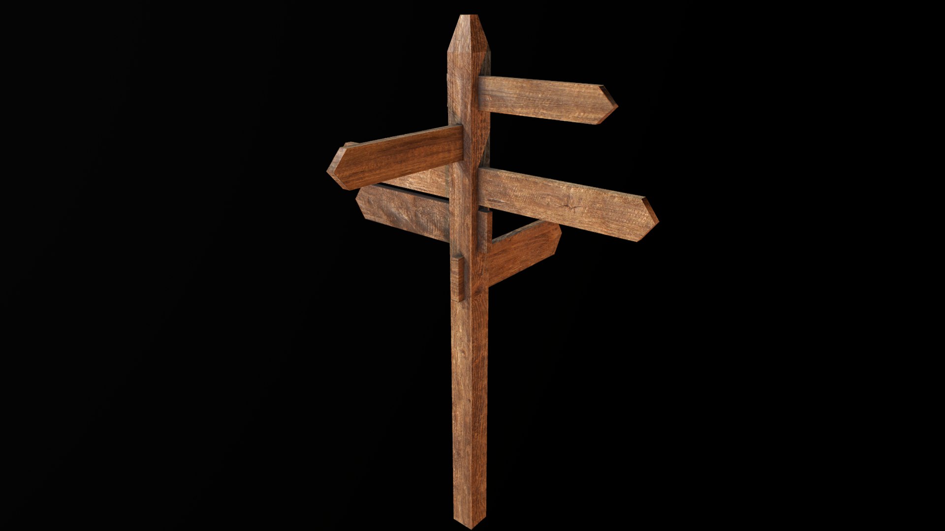 3D Signpost Model - TurboSquid 1739910