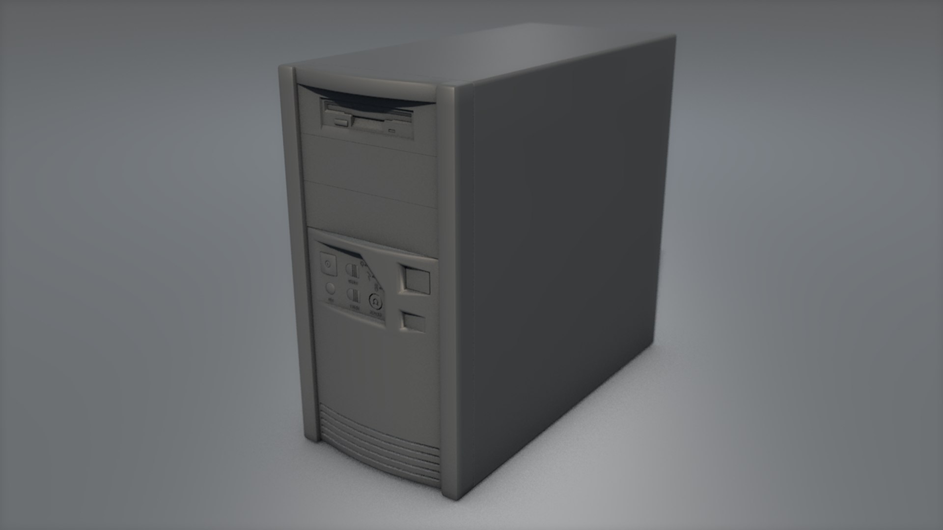 3D cpu mini tower pc - TurboSquid 1442335