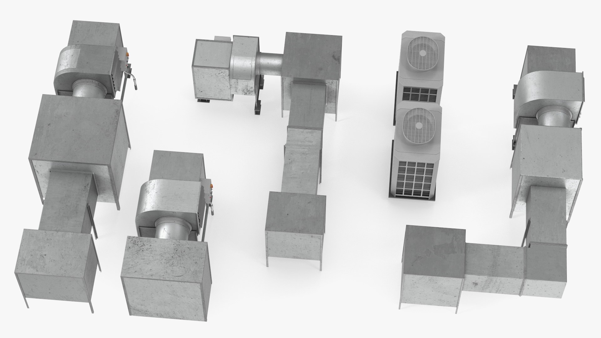 3D HVAC System Rooftop Model - TurboSquid 2330128