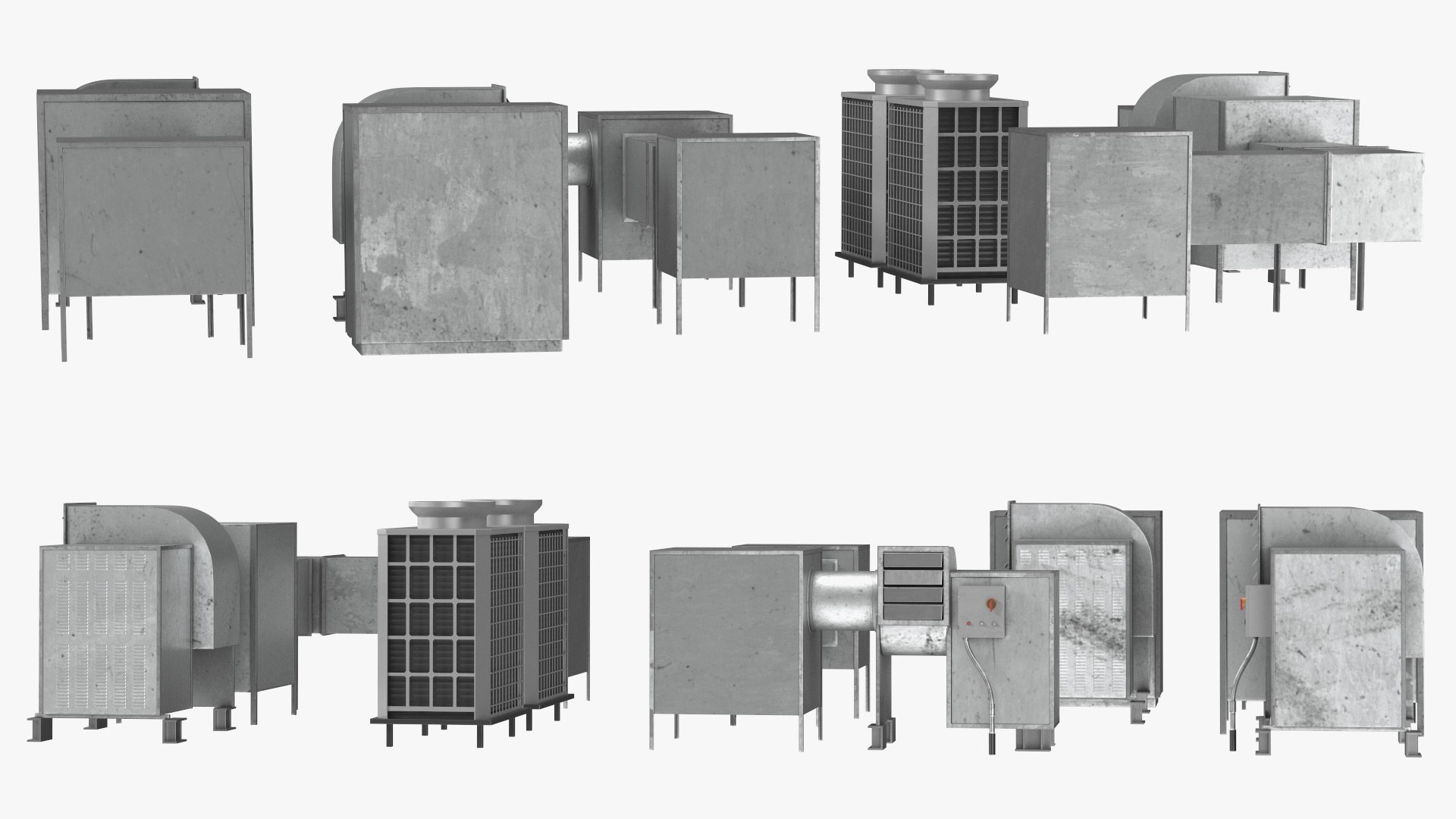 3D HVAC System Rooftop Model - TurboSquid 2330128