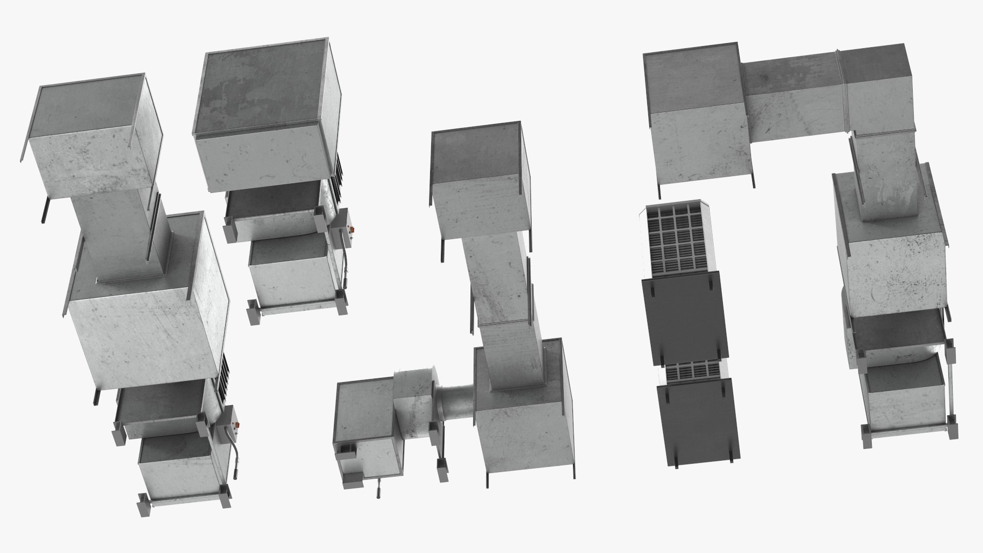 3D HVAC System Rooftop Model - TurboSquid 2330128