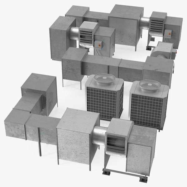 HVAC 시스템 옥상 3D 모델 - TurboSquid 2330128